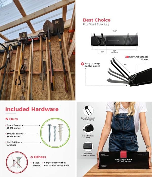 9 Wall-Mounted Tool Racks for Sheds in 2025 - Growersreview.com